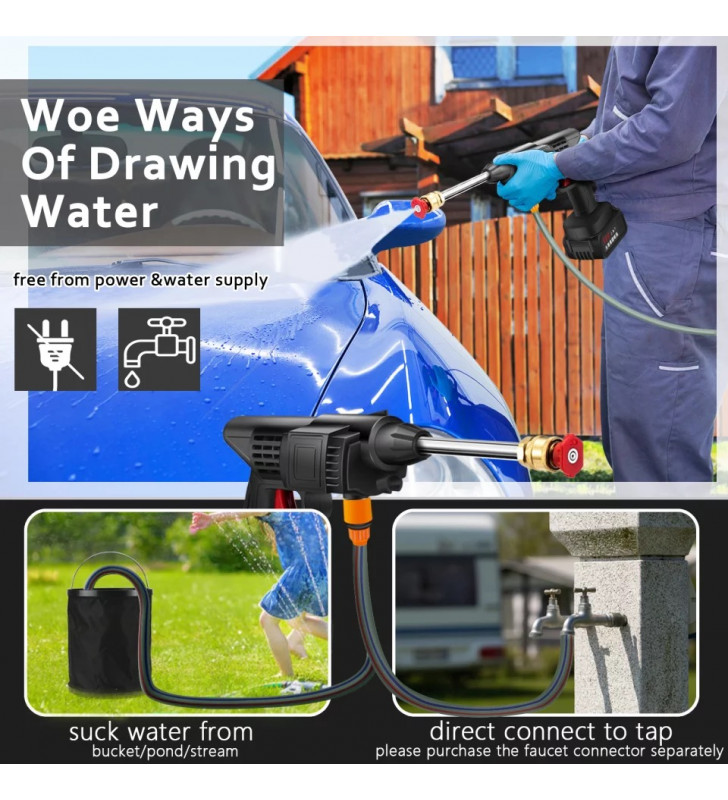 Wireless High Pressure Car Washing Machine